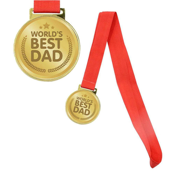 World's Best Dad Gold Medal – EndlessPrintsUK