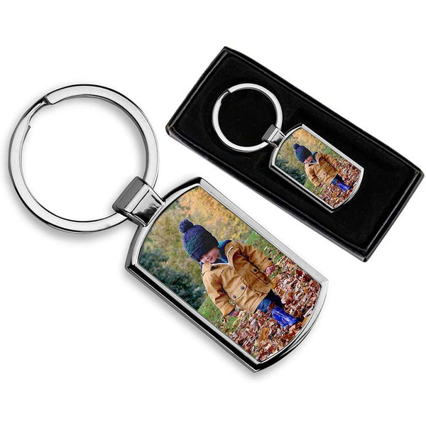 Personalised Metal Oblong Keyring – EndlessPrintsUK